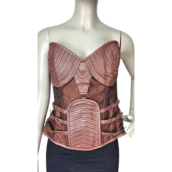 Charmian | Tops | Renaissance Goth Steampunk Cosplay Corset Bustier ...